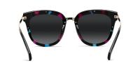 China Black Purple Ladies Polarized Sunglasses Lens Metal Frames Size 53 23 148 for sale