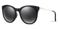 China Plastic Metal PEI Sunglasses Ladies Grey Lens Ultra Light Durable Lens Width 55MM for sale