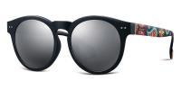 China Women PEI Sunglasses Grey Blue Lens Ultra Light Eyeglass Frames UV Protection for sale