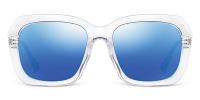 China TAC Polaroid Sunglasses Women , White Frame Sunglasses Black Metal Temples for sale