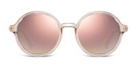 China Round Pattern Glass Polarized Sunglasses , Polarized Sunglasses Metal Frame for sale