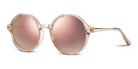 China Round Pattern Glass Polarized Sunglasses , Polarized Sunglasses Metal Frame for sale