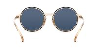 China Round Pattern Glass Polarized Sunglasses , Polarized Sunglasses Metal Frame for sale