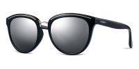 China TAC Plastic Colored Sunglasses , Black Brown Plastic Aviator Sunglasses Metal Frames for sale