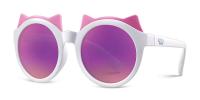China Kids Girl PEI Sunglasses TAC Polarized Len Ultra Lightweight Black White Pink Plastic Frames for sale