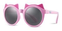 China Kids Girl PEI Sunglasses TAC Polarized Len Ultra Lightweight Black White Pink Plastic Frames for sale
