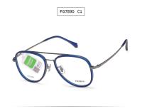China Men Women Lightweight Eye Frames , Casual Aviator Metal Optical Glasses Frames for sale