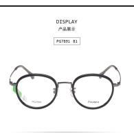 China Optical Parim Eyeglasses Frames Casual Round Eye Metal Unisex Plastic Mixture for sale
