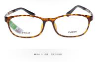 China Brown Color Ultra Light Eyeglass Frames For Men And Women Wrap Pattern for sale