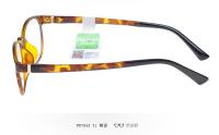 China Brown Color Ultra Light Eyeglass Frames For Men And Women Wrap Pattern for sale