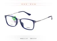 China Gold Optical Parim Eyeglasses Frames With Plastic Metal Mixture Material for sale