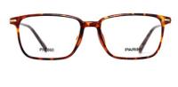 China Unisex Brown Plastic Parim Eyeglasses Frames Low Profile Elegance Design for sale