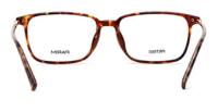 China Unisex Brown Plastic Parim Eyeglasses Frames Low Profile Elegance Design for sale