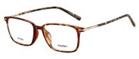 China Unisex Brown Plastic Parim Eyeglasses Frames Low Profile Elegance Design for sale