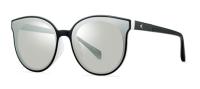 China Popular Woman's Plastic Polarized Sunglasses Black Grey Polarized Lens Plastic Frames for sale