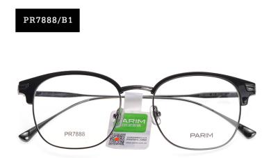 China Half Plastic Eyeglasses Optical Frames With Aerospace Material 51 19 145 Size for sale