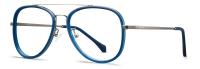 China Unisex Aviator Eyeglasses Optical Frames , Plastic Metal Mixture Eyeglass Frames Designer for sale