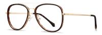 China Unisex Aviator Eyeglasses Optical Frames , Plastic Metal Mixture Eyeglass Frames Designer for sale