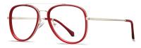 China Unisex Aviator Eyeglasses Optical Frames , Plastic Metal Mixture Eyeglass Frames Designer for sale