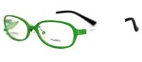 China Green Color Ultra Lightweight Eyeglass Frames / Oval Plastic Super Light Eyeglass Frames for sale