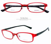 China Female Eyeglasses Optical Frames Green Purple Unisex Classical Oval Durable for sale