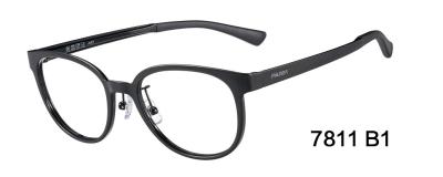 China D Shape Titanium Womens Eyeglasses Frames , Multiple Color Flexible Plastic Glasses Frames for sale