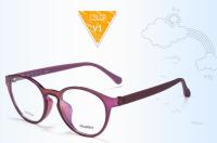 China Round Eye Optical Ultra Light Eyeglass Frames Color Blocking Eyeglass Frames for sale