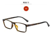 China Lightweight Plastic Eyeglass Frames / Men Women Unisex Flexible Titanium Eyewear Frames for sale