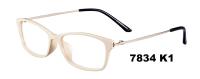 China Flexible Square Eyeglasses Optical Frames Metal Eyeglasses Frames Classical Style for sale