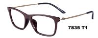 China Unisex Prescription Eyeglass Frames , Metal Temple Plastic Optical Square Frames for sale
