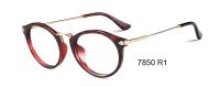 China Fashionable Flexible Round Eye Parim Eyeglasses Frames / Metal Temple Eyeglass Frames for sale