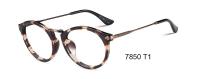 China Fashionable Flexible Round Eye Parim Eyeglasses Frames / Metal Temple Eyeglass Frames for sale