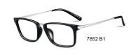 China 53MM Lens Ultra Light Eyeglass Frames Metal Temple Eyeglasses Square Frames for sale