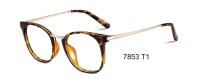China Plastic Flexible Optical Glasses Frames Metal Temple Square Eyeglasses Frames for sale