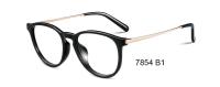 China Metal Temple Food Contact Ultra Light Eyeglass Frames With Round Lens for sale