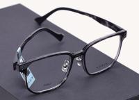 China Lightweight Parim Adults Frames Square Eyeglass Black Myopic Frames for sale