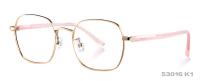 China Mental Frames For Kids Super Light Pink White Eyeglasses for sale