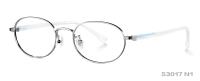 China PARIM Round Kids Eyeglass White Rose Gold Mental Optical Frames Prescription Eyeglass Frames for sale