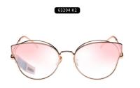 China KIDS NON PORLARIZED SUNGLASSES 63204 PINK LENS CAT EYE METAL FRAME for sale