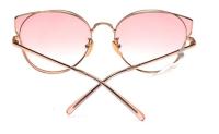 China KIDS NON PORLARIZED SUNGLASSES 63204 PINK LENS CAT EYE METAL FRAME for sale