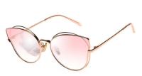 China KIDS NON PORLARIZED SUNGLASSES 63204 PINK LENS CAT EYE METAL FRAME for sale