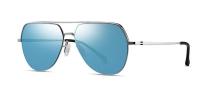 China KIDS SUNGLAESS 63208 AVIATOR FRAME METAL NON PORLARIZED LENS GREEN BLUE for sale