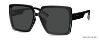 China 2022 HOT SELL OVERSIZED SQUARE WOMAN SUNGLASSES 76032 PLASTIC GREY LENS COLOR NON POLARIZED for sale
