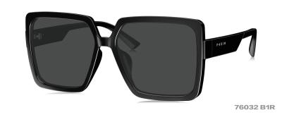 China 2022 HOT SELL OVERSIZED SQUARE WOMAN SUNGLASSES 76032 PLASTIC GREY LENS COLOR NON POLARIZED for sale