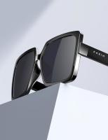 China 2022 HOT SELL OVERSIZED SQUARE WOMAN SUNGLASSES 76032 PLASTIC GREY LENS COLOR NON POLARIZED for sale