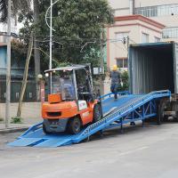 China 8T-20T Mobile Dock Ramp Portable Forklift Ramp With Non Slip Surface for sale