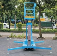 China Aluminum Alloy Hydraulic Loading Platform 250kg Vertical Material Handling Lifts for sale