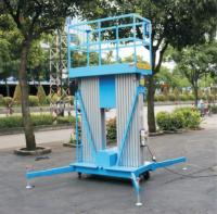 China Aluminum Alloy Hydraulic Loading Platform 250kg Vertical Material Handling Lifts for sale