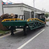 China Anti Slip Container Dock Ramp Portable Steel Yard Ramps For Forklifts for sale