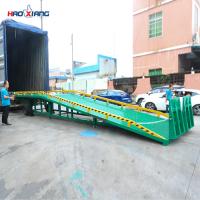 China Loading And Unloading Portable Dock Ramp Green Portable Steel Ramps for sale